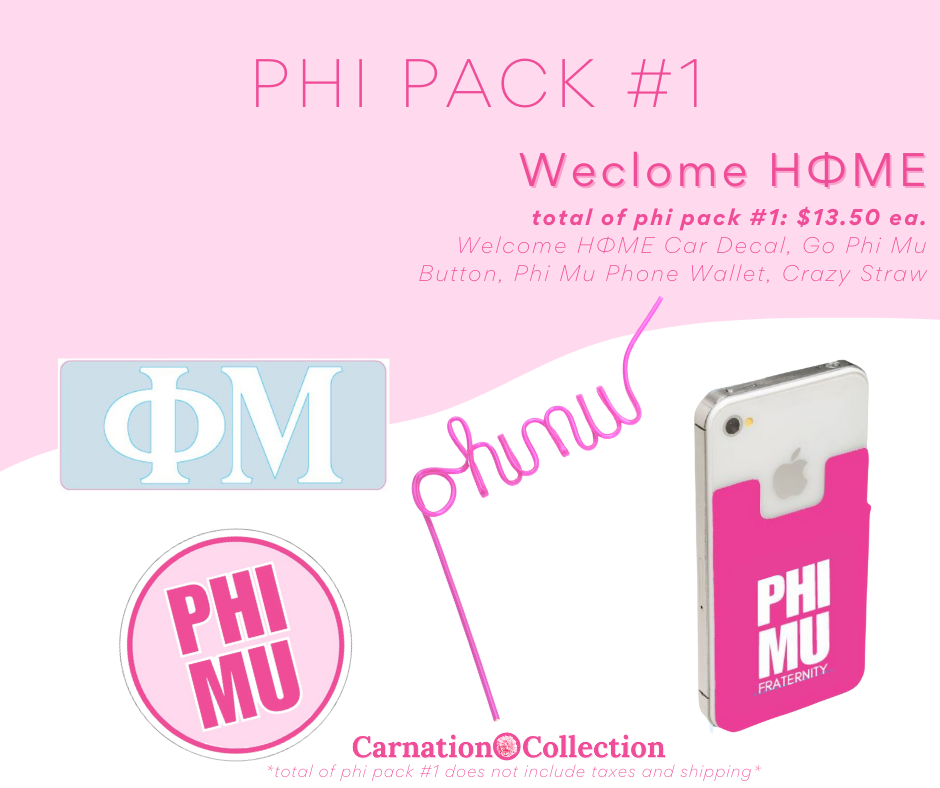 Phi Pack #1: Welcome HФME – Carnation Collection