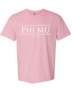 Phi Mu Basic Crew – Carnation Collection