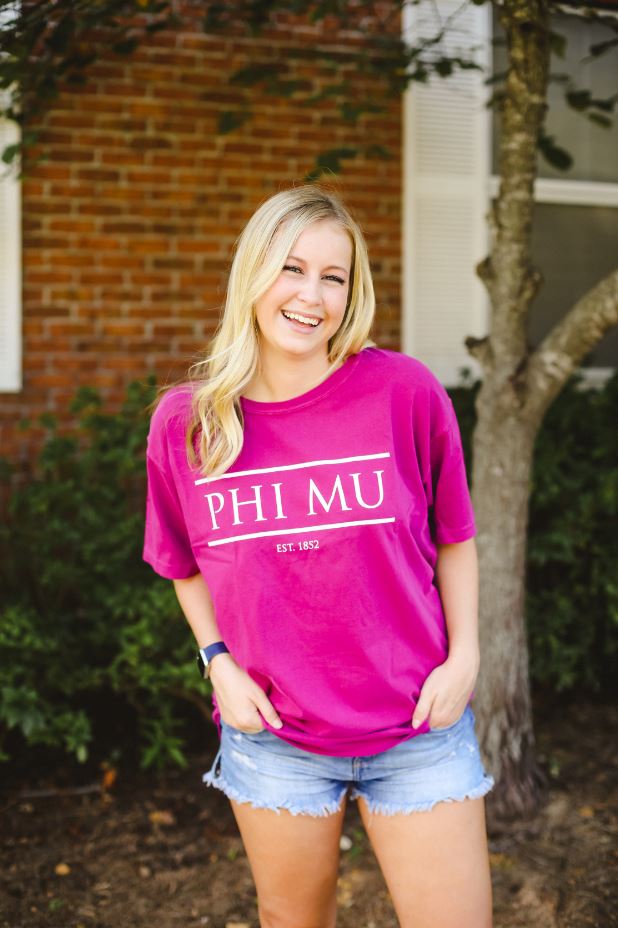 Phi Mu Basic Crew – Carnation Collection